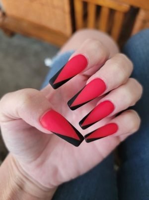 Red French Tip Nail Designs That Will Leave You Breathless
